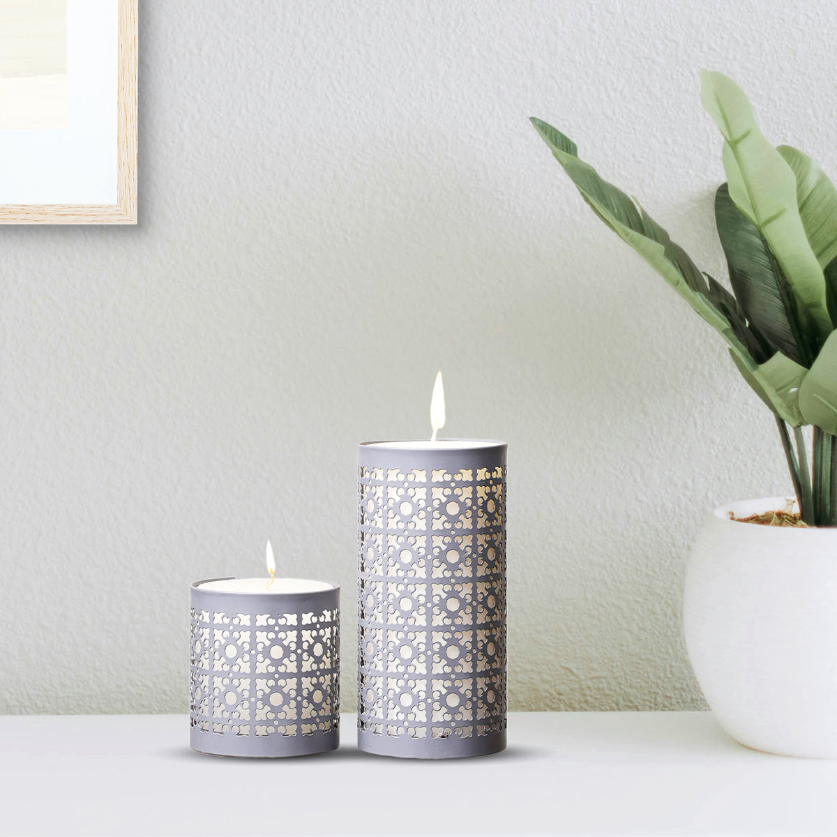 Vanilla Glow Lace Candles